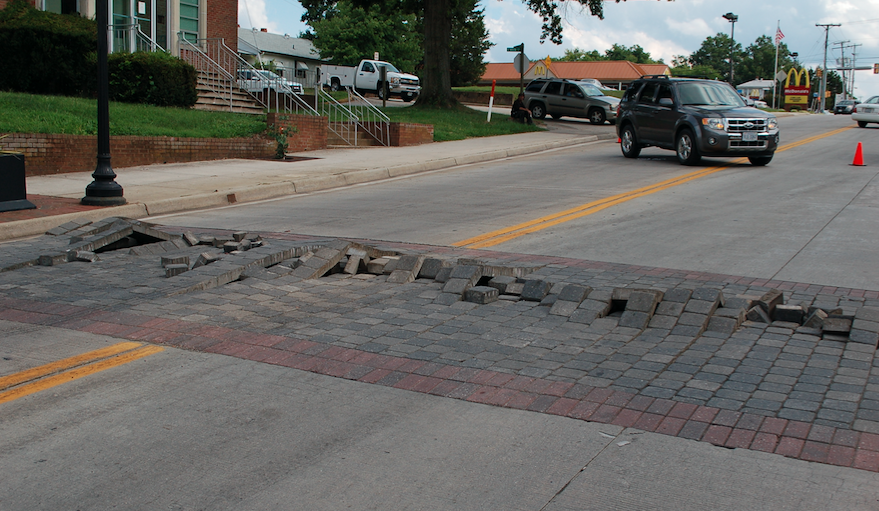 Main Street reopens after buckled pavers cause delays | The Farmville ...