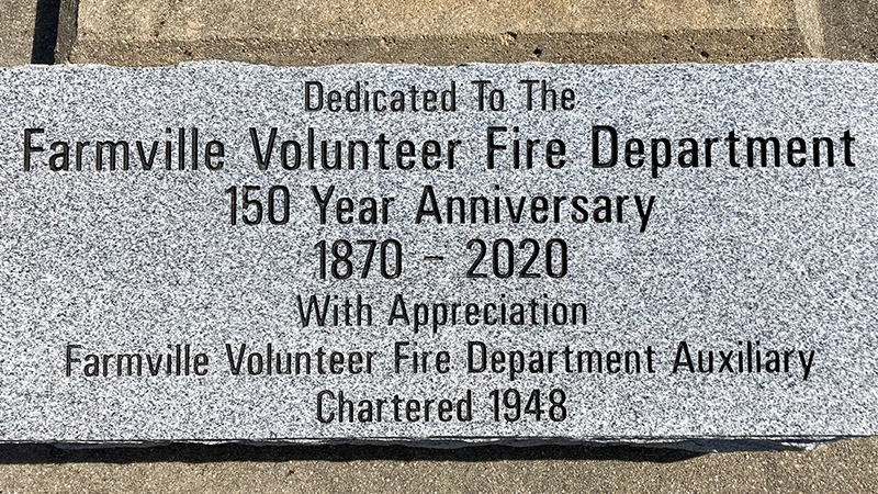 Monument honoring fire department's 150th anniversary unveiled ...